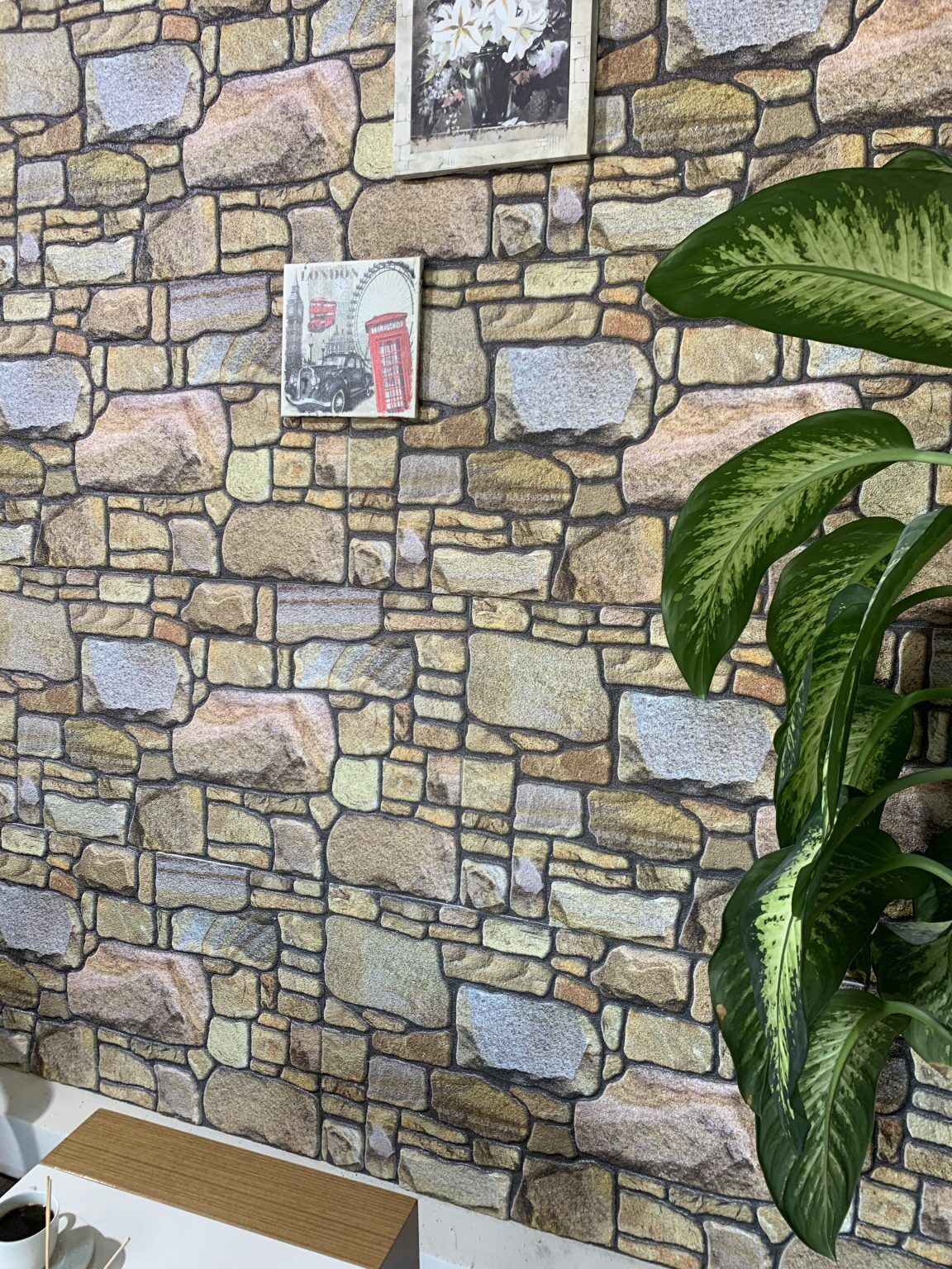 Dundee Deco 3D Wall Panels - Cladding, Beige Bronze Lilac Stone Look ...